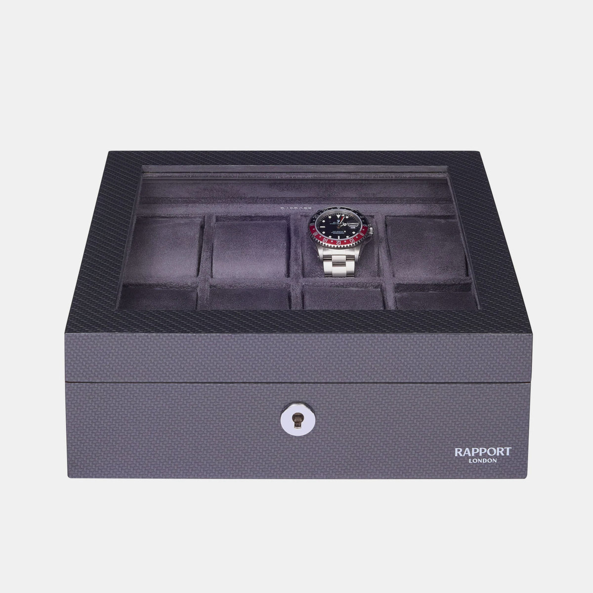 Optic carbon fibre 8 watch box Dark grey Interior – PRJKT8